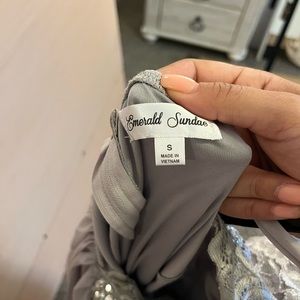 Emerald Sundae | Dresses | Emerald Sundae Silver Gown | Poshmark